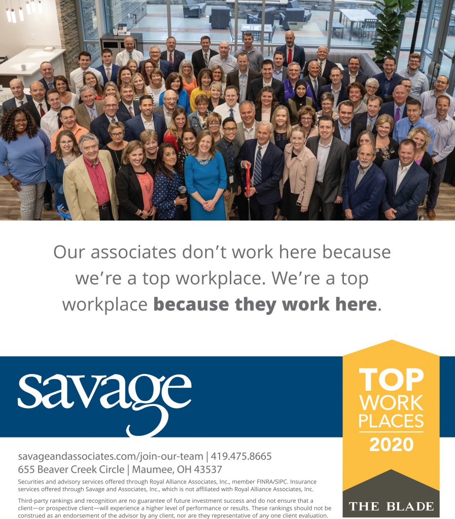 Savage and Associates named a 2020 top workplace - Savage